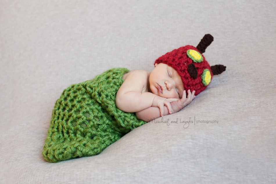Very Hungry Caterpillar Baby, Cincinnati Newborn Photographer